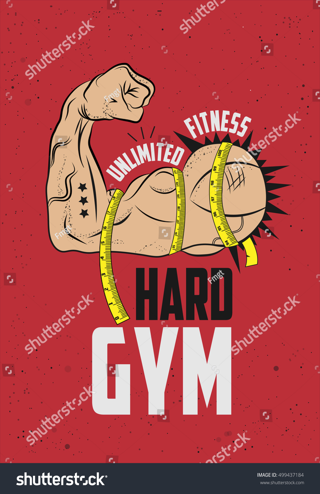 Poster Gymvector Illustration Stock Vector (Royalty Free) 499437184 ...