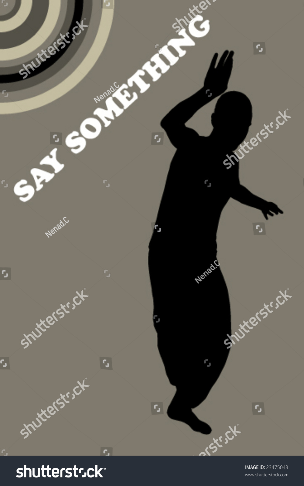 Poster Layout Dancer Silhouette Stock Vector (Royalty Free) 23475043 ...