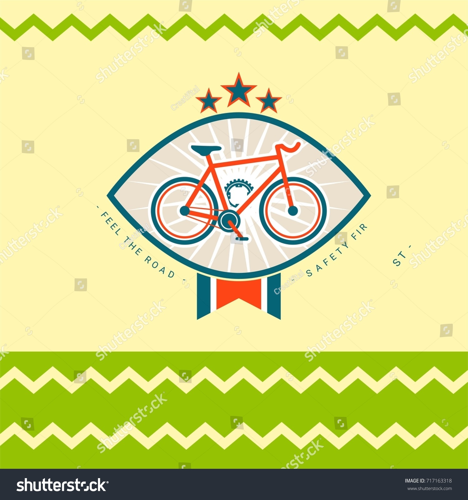 Poster Winner Bicycle Vector Stock Vector (Royalty Free) 717163318 ...