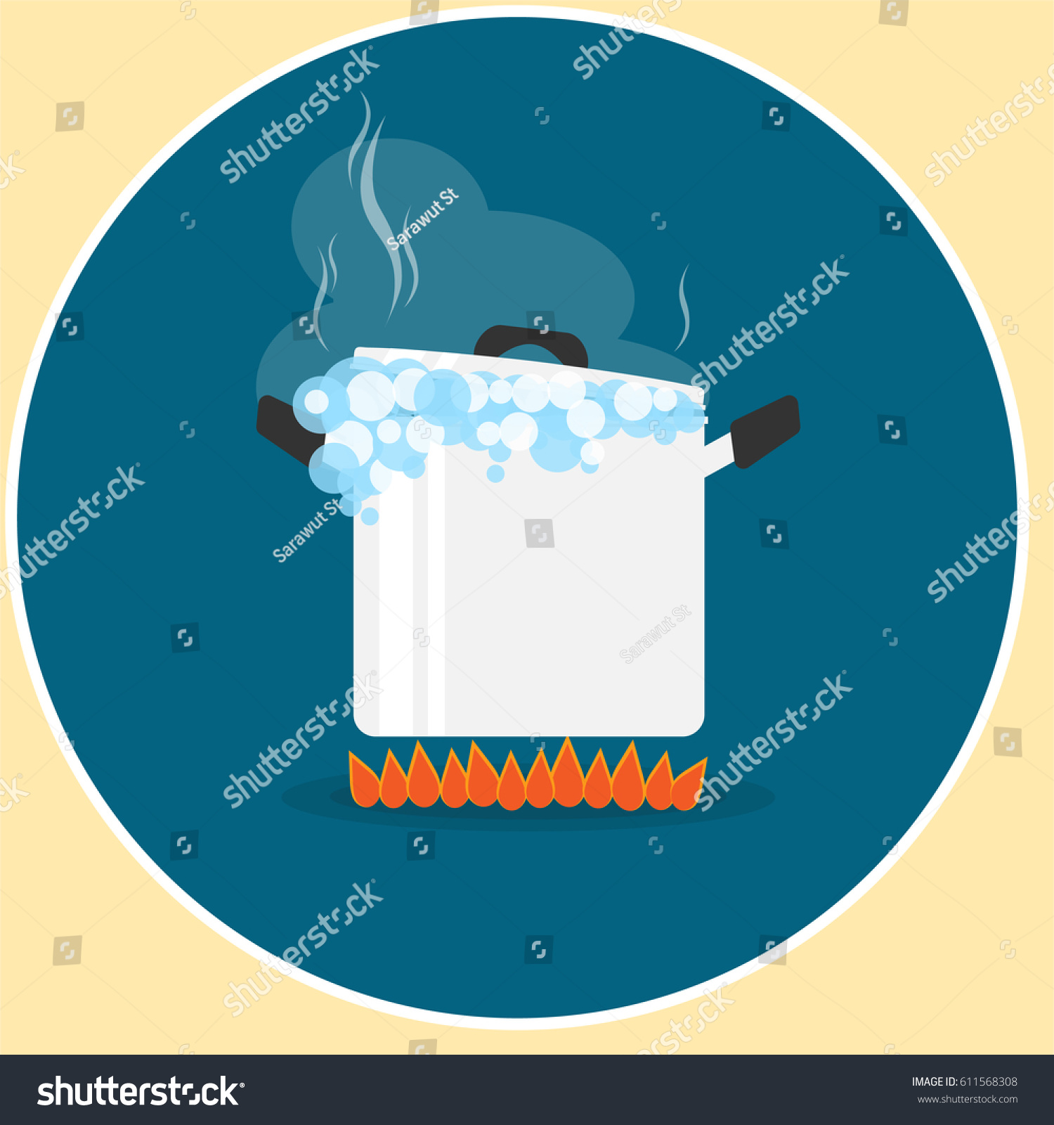 Pot Boil Logo Stock Vector (Royalty Free) 611568308 - Shutterstock