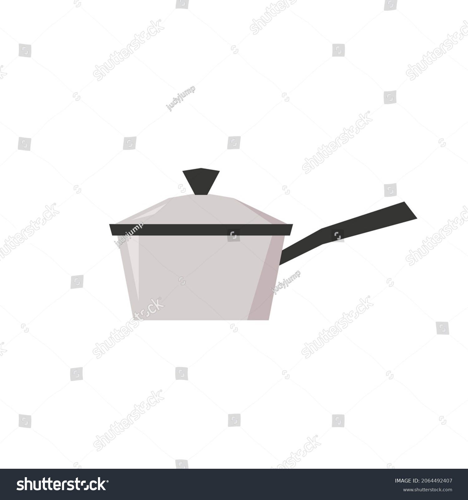 Pot Cartoon Vector Pot On White Stock Vector (Royalty Free) 2064492407