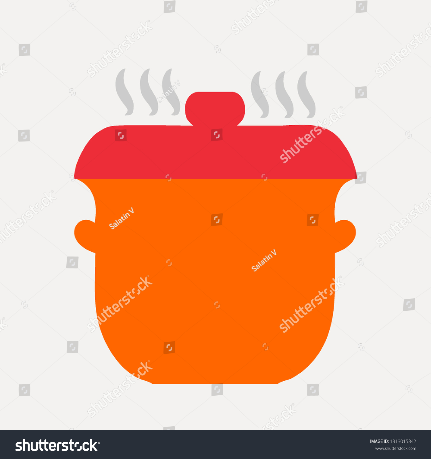 Pot Food Vector Icon Stock Vector (Royalty Free) 1313015342 | Shutterstock