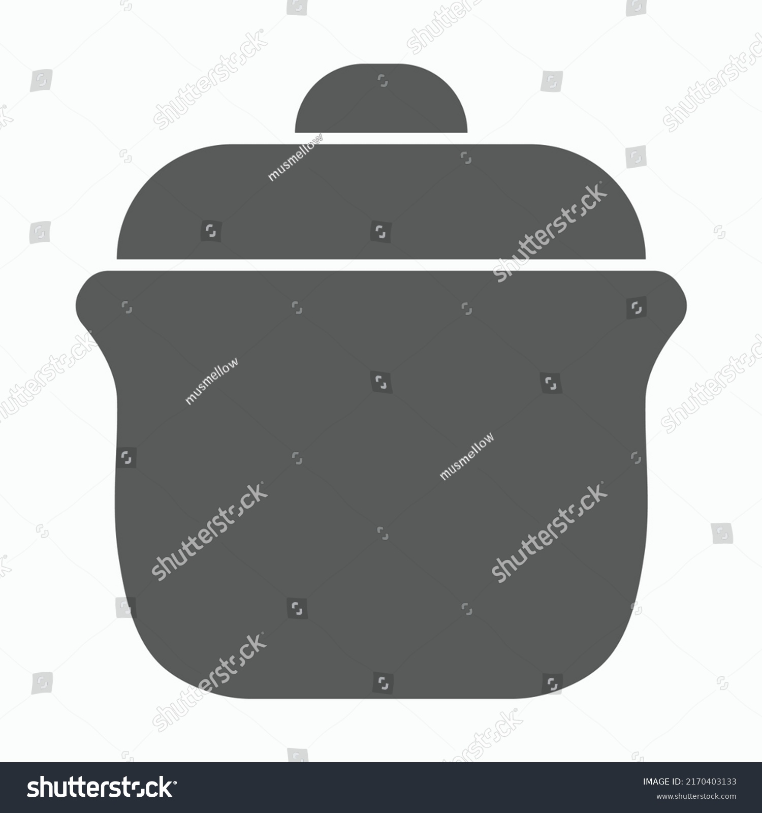 Pot Icon Crock Vector Illustration Stock Vector (Royalty Free ...