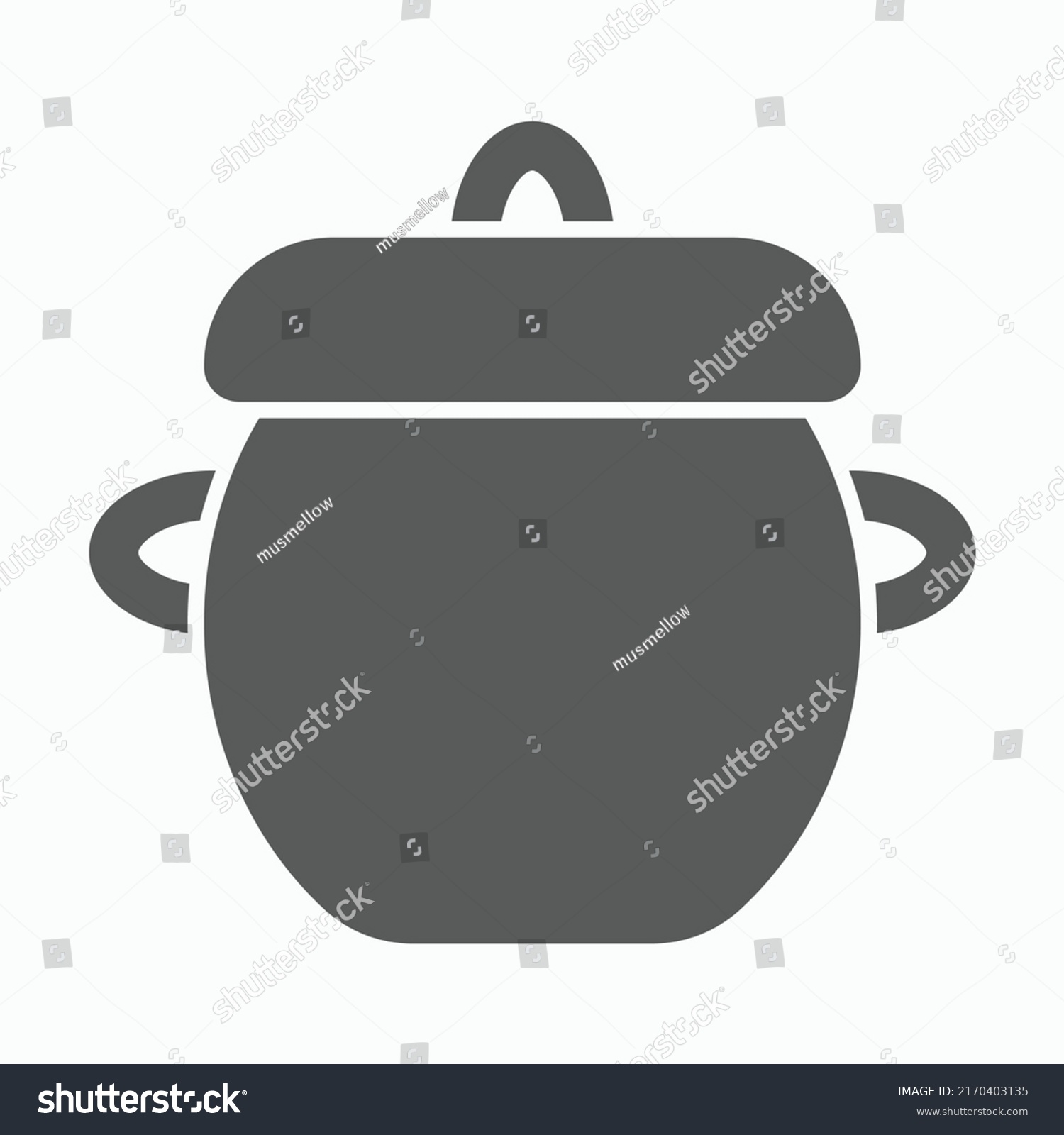 Pot Icon Crock Vector Illustration Stock Vector (Royalty Free ...