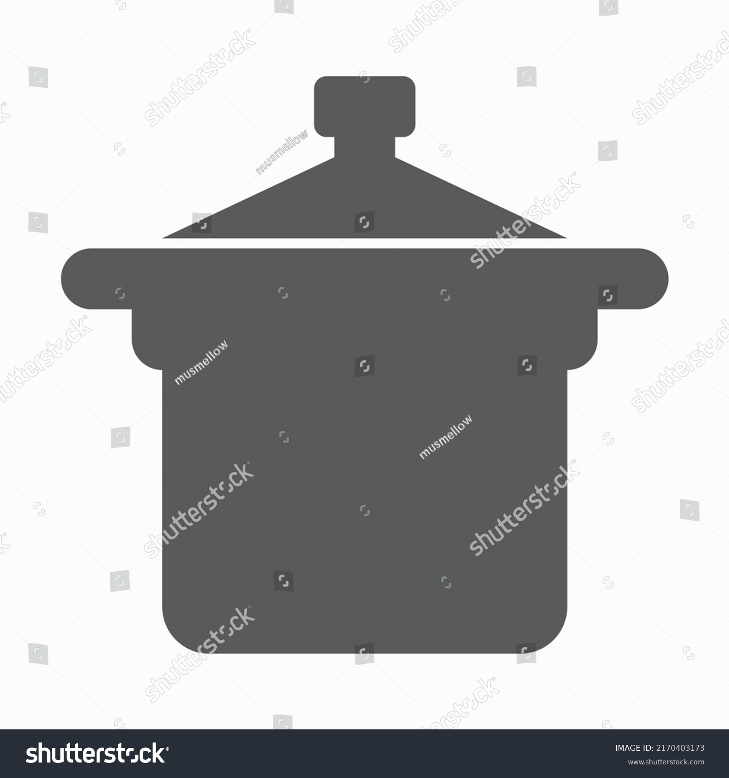 Pot Icon Crock Vector Illustration Stock Vector (Royalty Free ...
