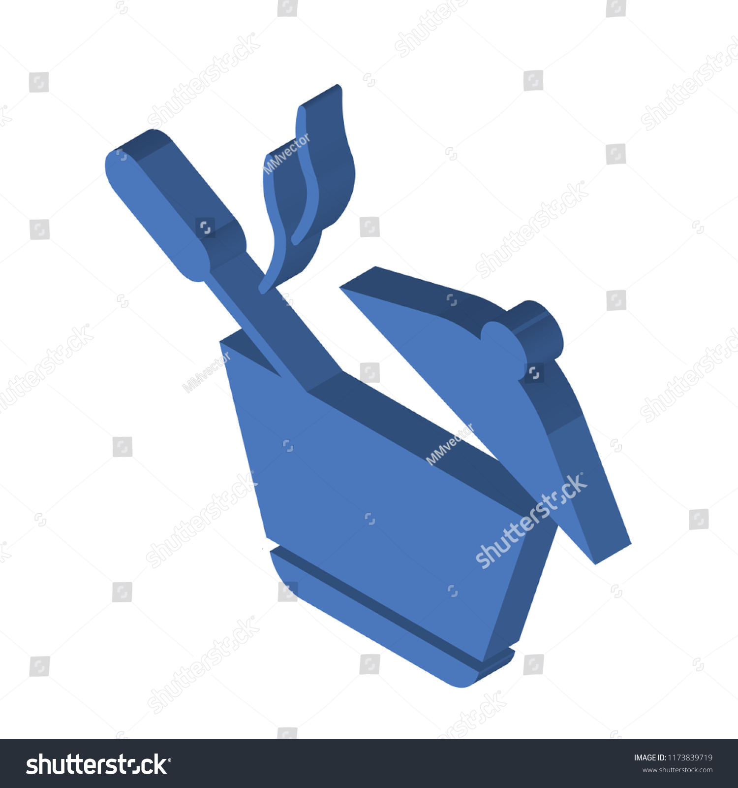 Pot Isometric Left Top View 3d Stock Vector (Royalty Free) 1173839719 ...
