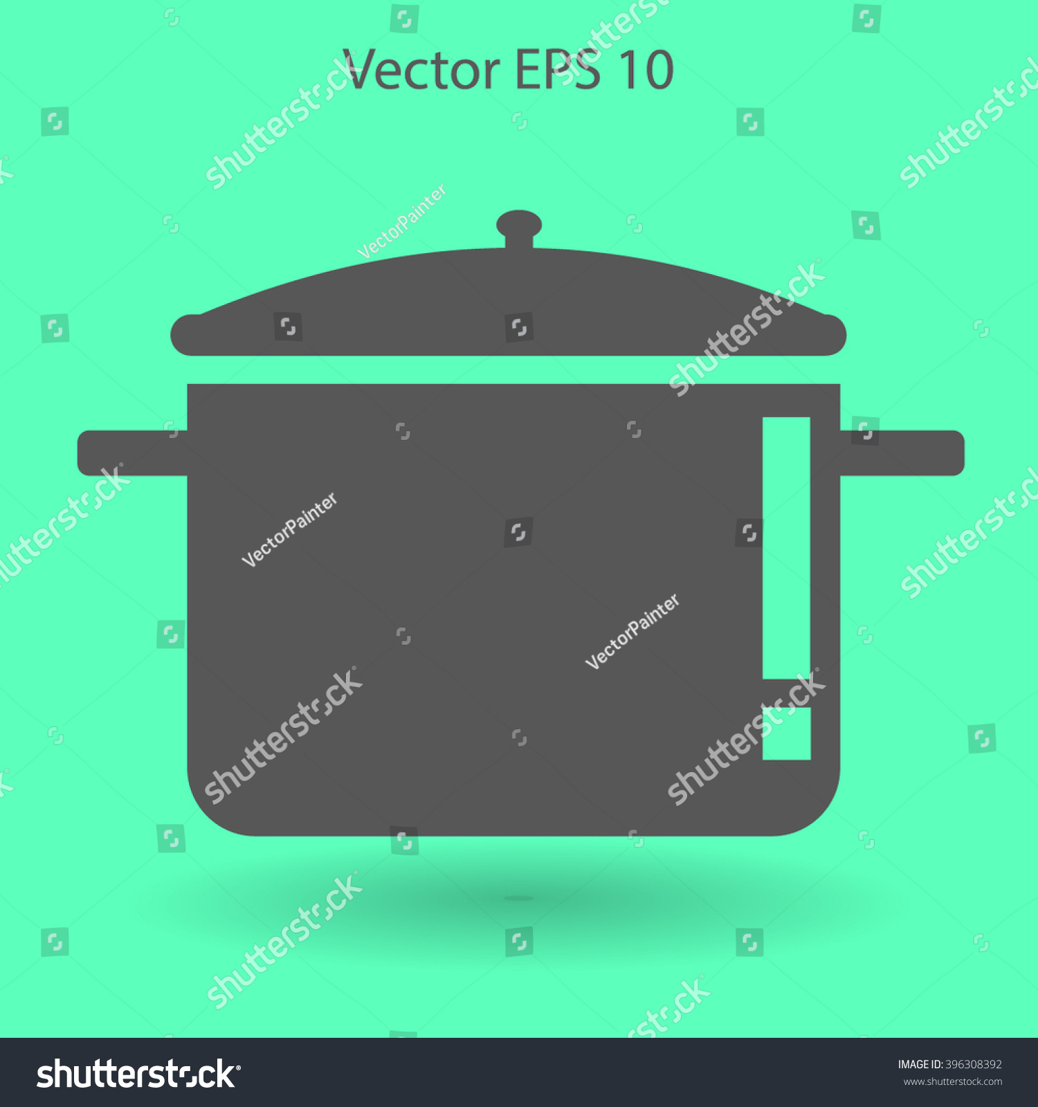 Pot Lid Vector Illustration Stock Vector (Royalty Free) 396308392 ...