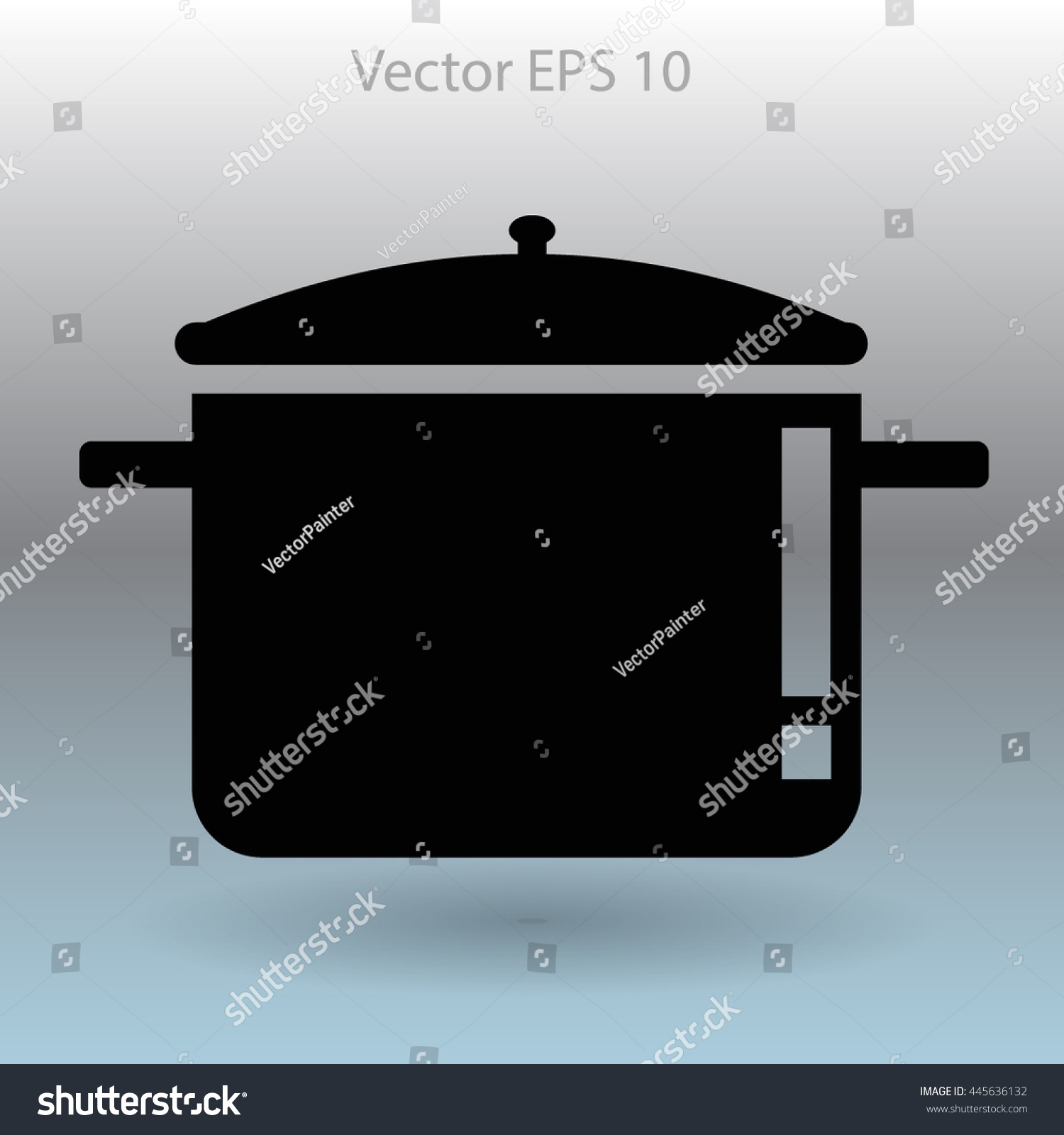 Pot Lid Vector Illustration Stock Vector (Royalty Free) 445636132 ...