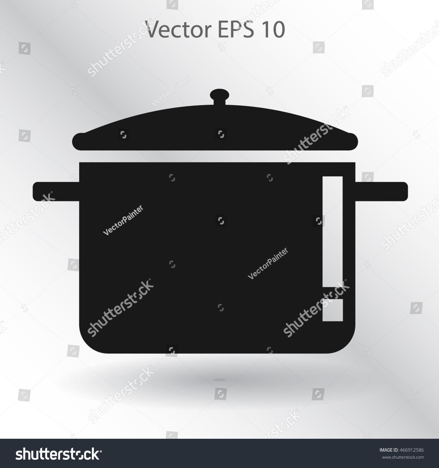 Pot Lid Vector Illustration Stock Vector (Royalty Free) 466912586 ...