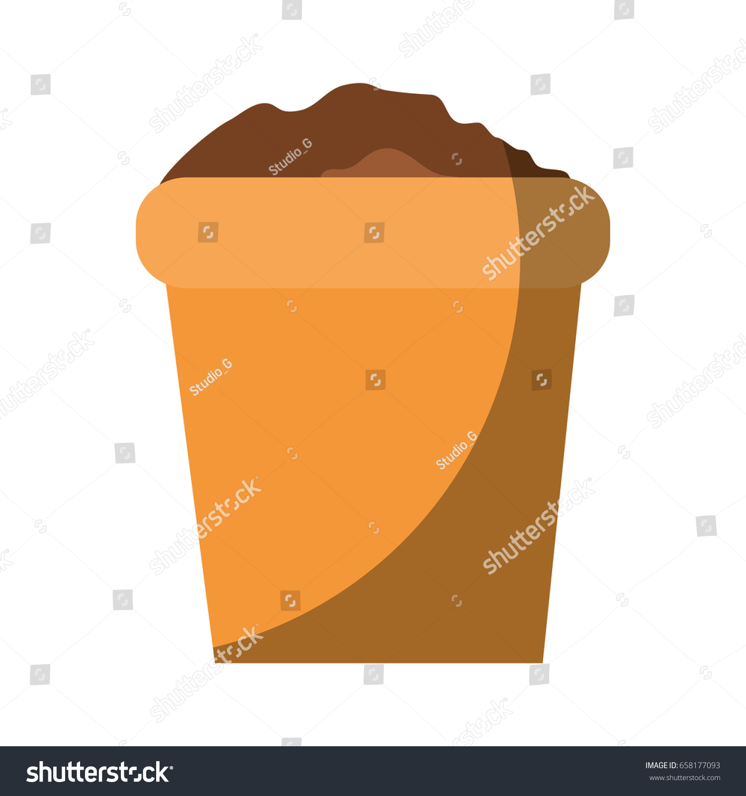 Pot Soil Icon Stock Vector (Royalty Free) 658177093 | Shutterstock