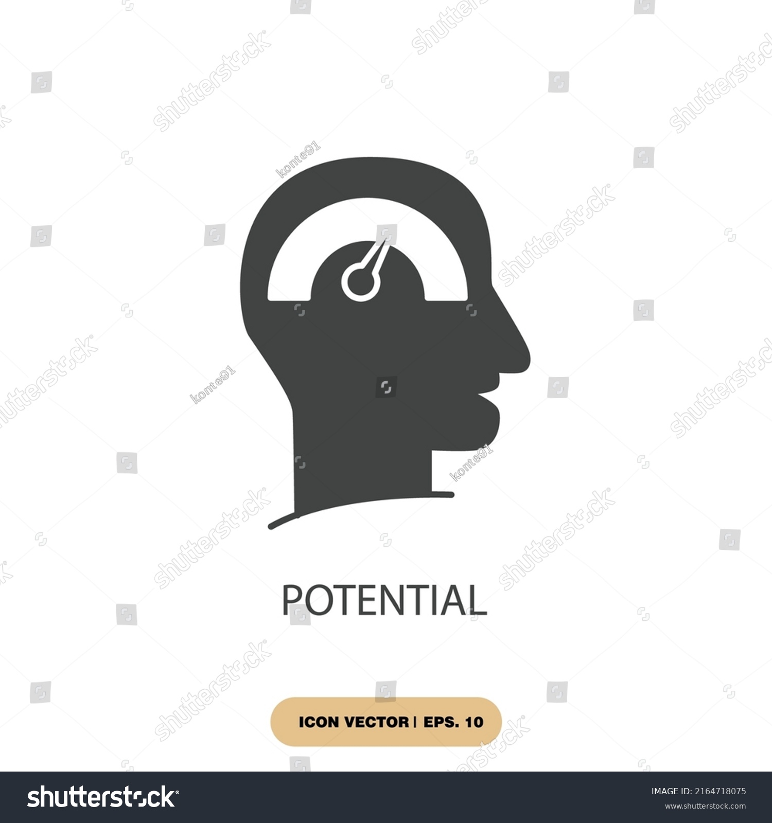 Potential Icons Symbol Vector Elements Infographic Stock Vector ...