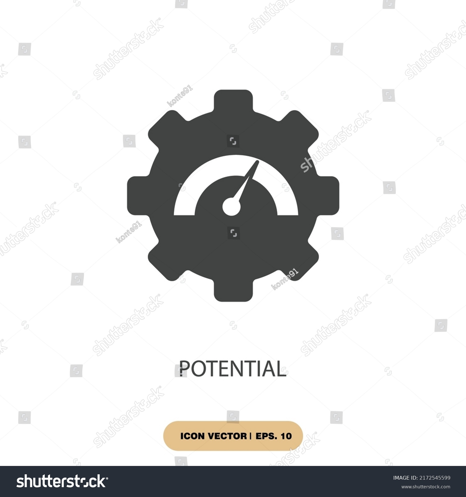 Potential Icons Symbol Vector Elements Infographic Stock Vector ...