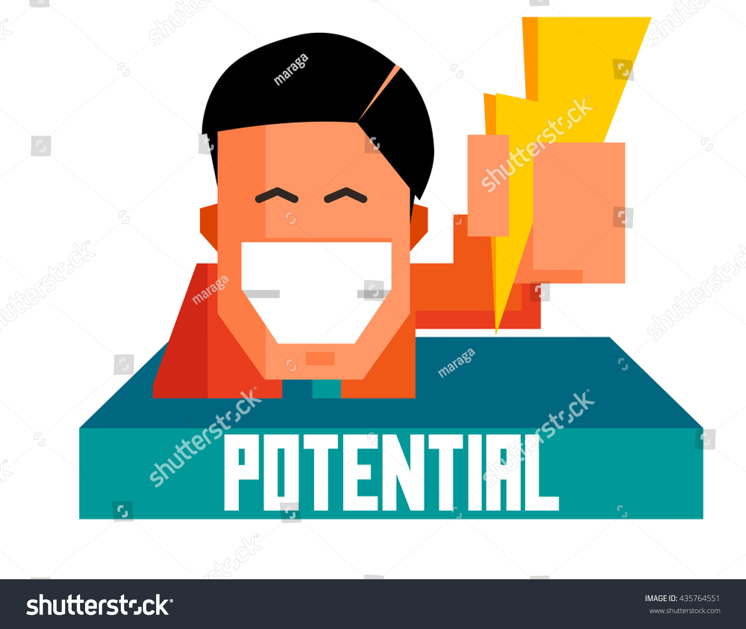 Potenciales personas. Ilustración vectorial plana.: vector de stock ...