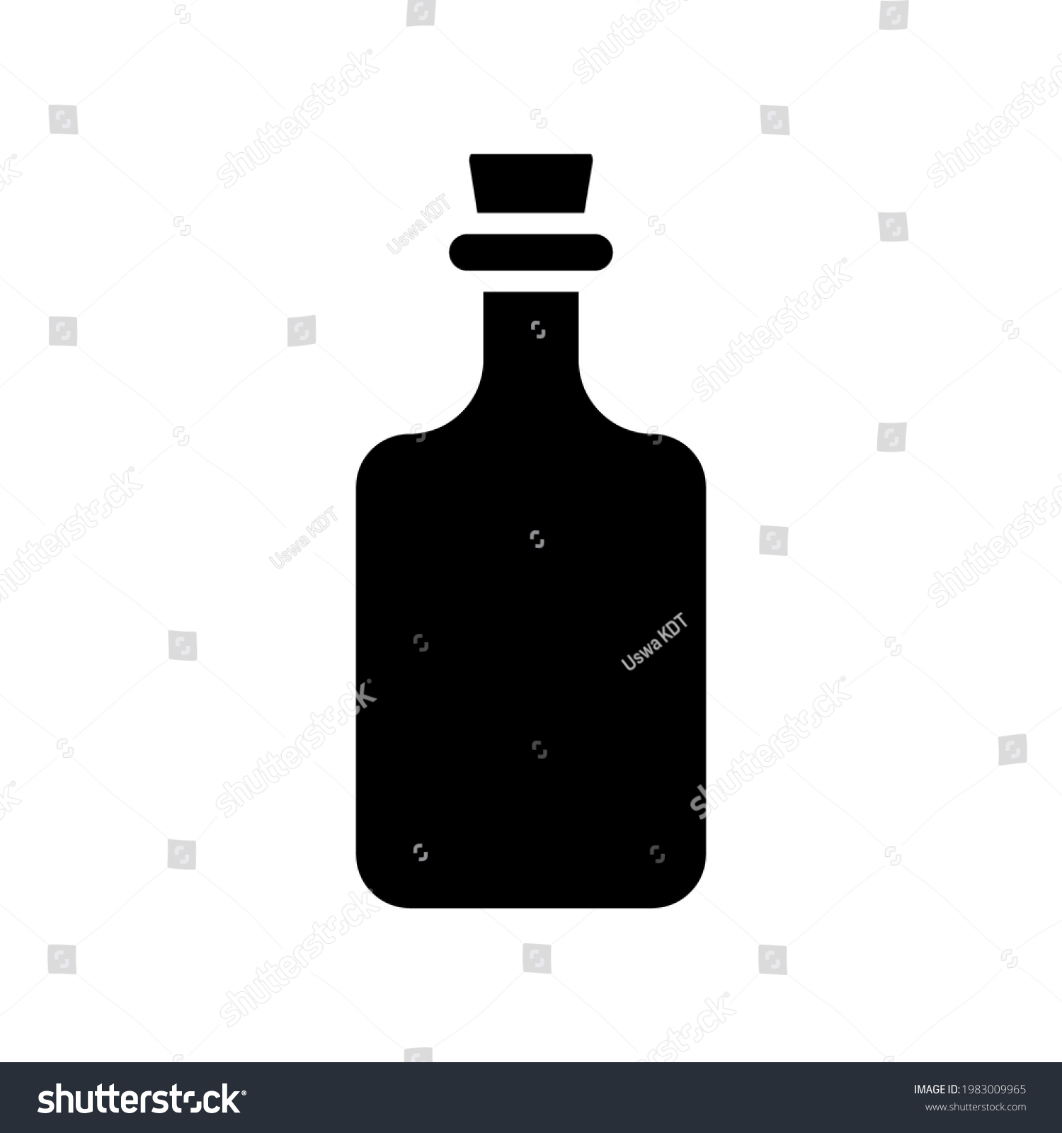 Potion Bottle Icon Magic Bottle Potion Stock Vector (Royalty Free ...