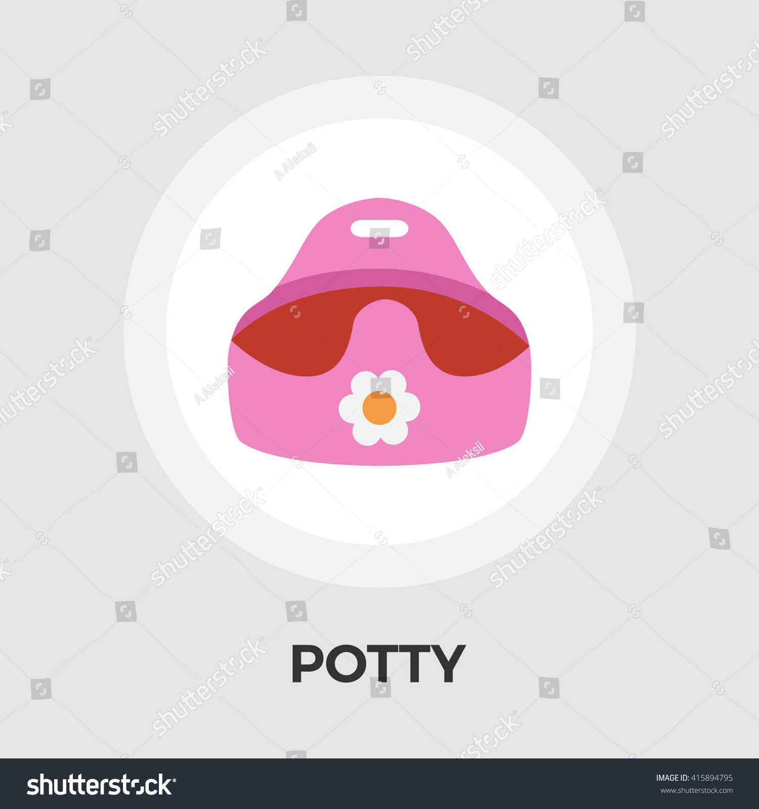 Potty Icon Vector Flat Icon Isolated Stock Vector (Royalty Free) 415894795