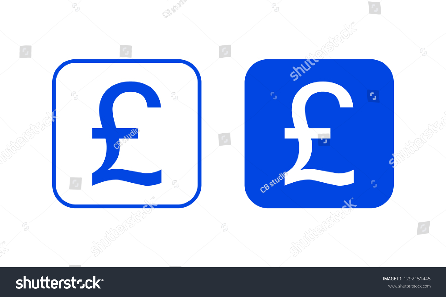 Pound Icon Vector Illustration: vector de stock (libre de regalías ...