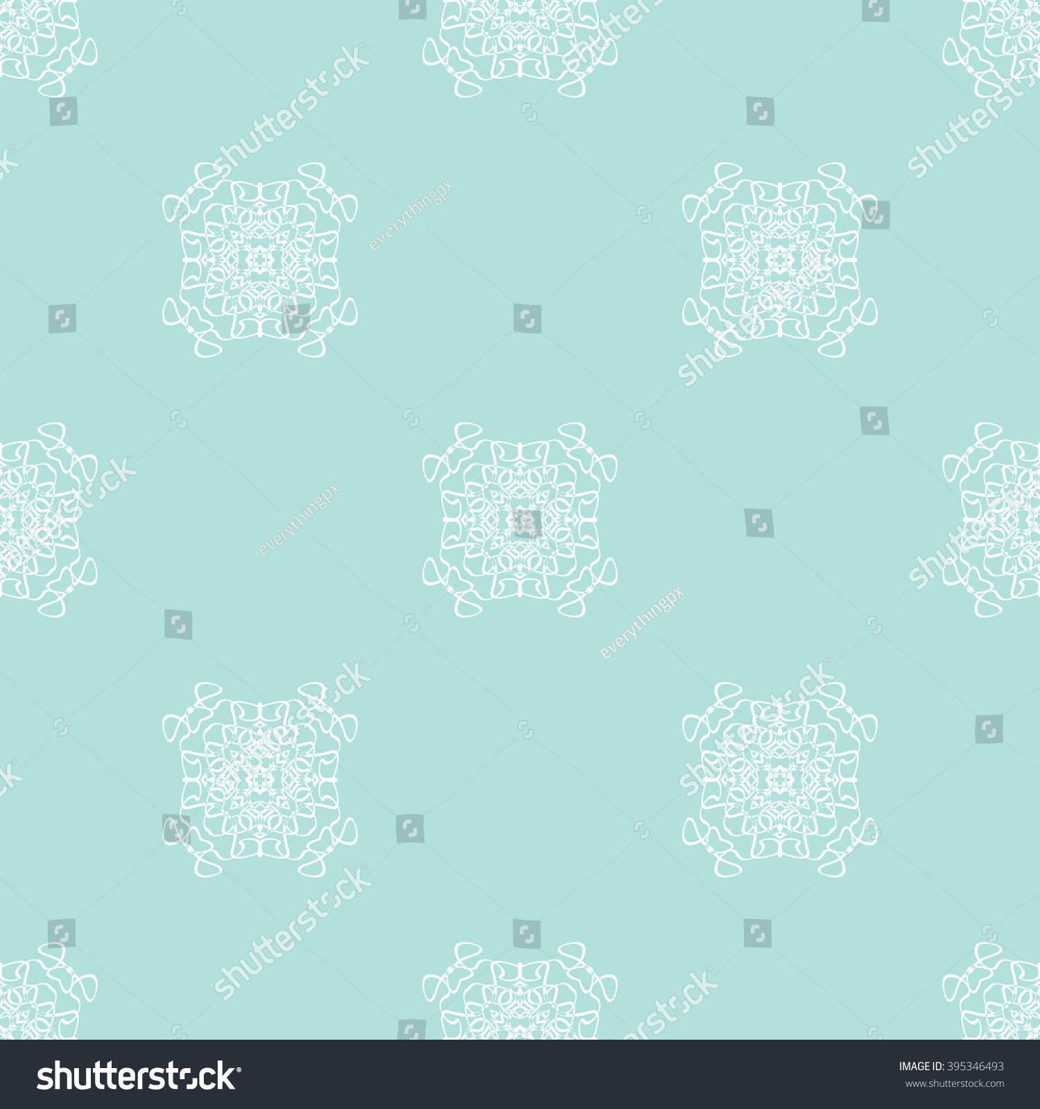 Powder Blue Seamless Pattern Seamless Floral 库存矢量图 395346493 - Shutterstock