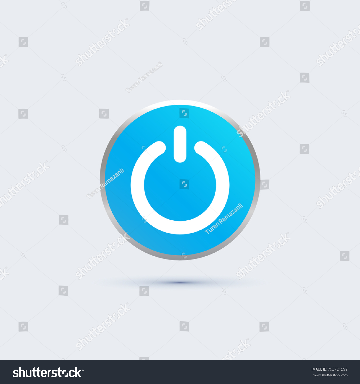 Power Button Icon Stock Vector (Royalty Free) 793721599 | Shutterstock