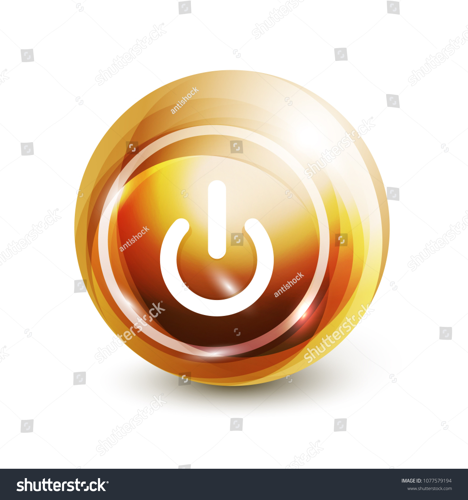 Power Button Icon Start Symbol Vector Stock Vector (Royalty Free ...