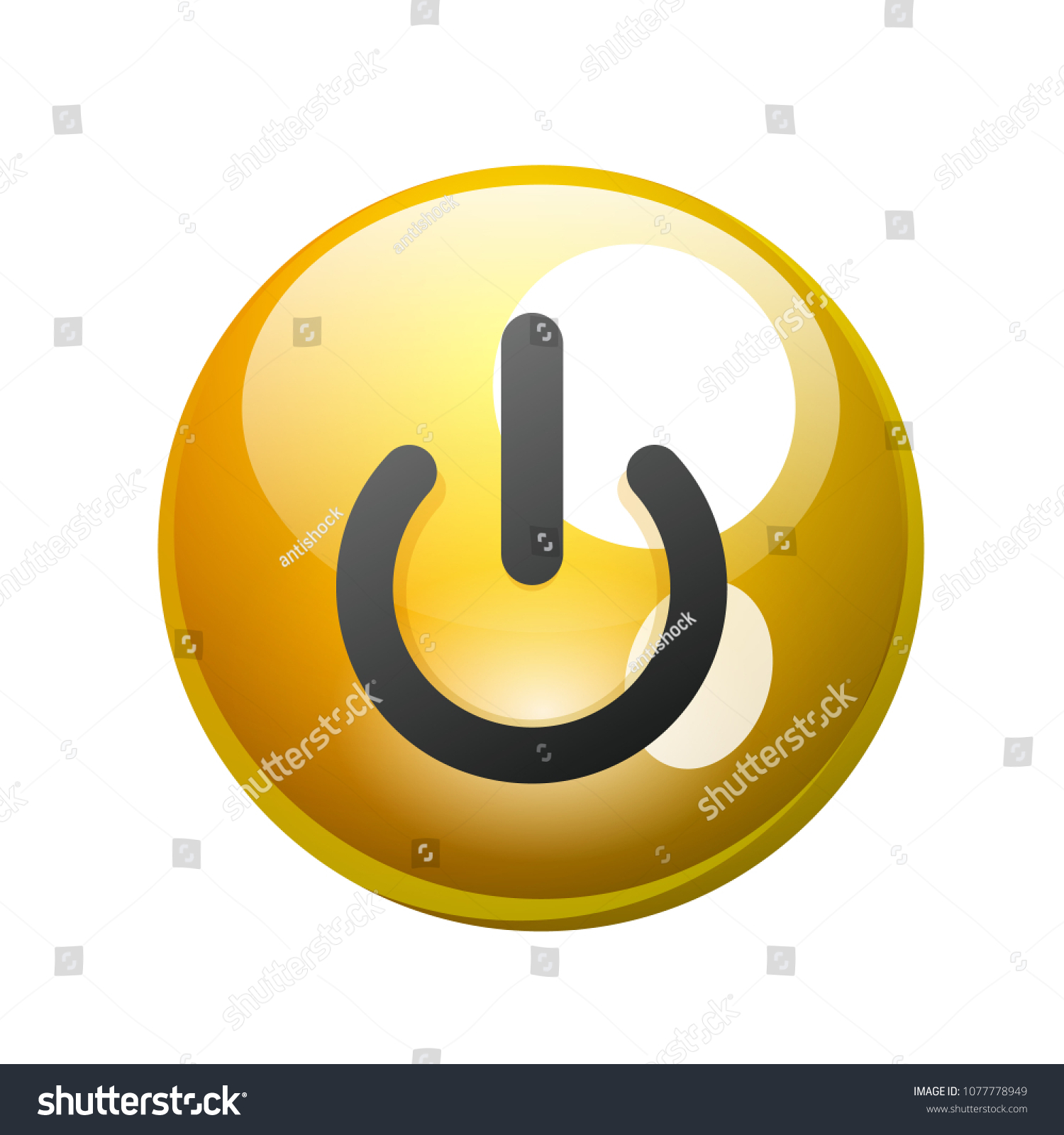 Power Button Icon Start Symbol Vector Stock Vector (Royalty Free ...