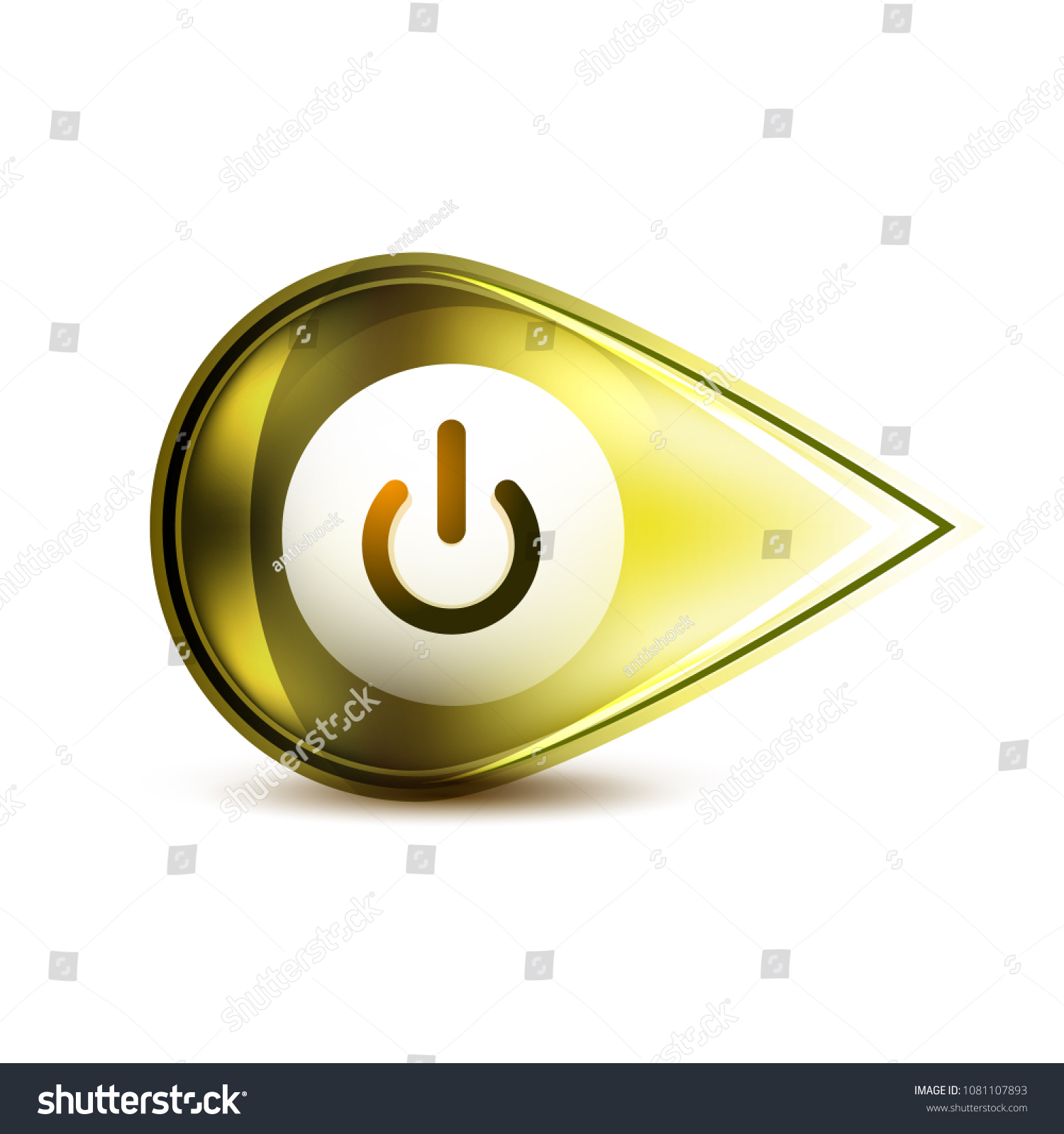 Power Button Icon Start Symbol Vector Stock Vector (Royalty Free ...