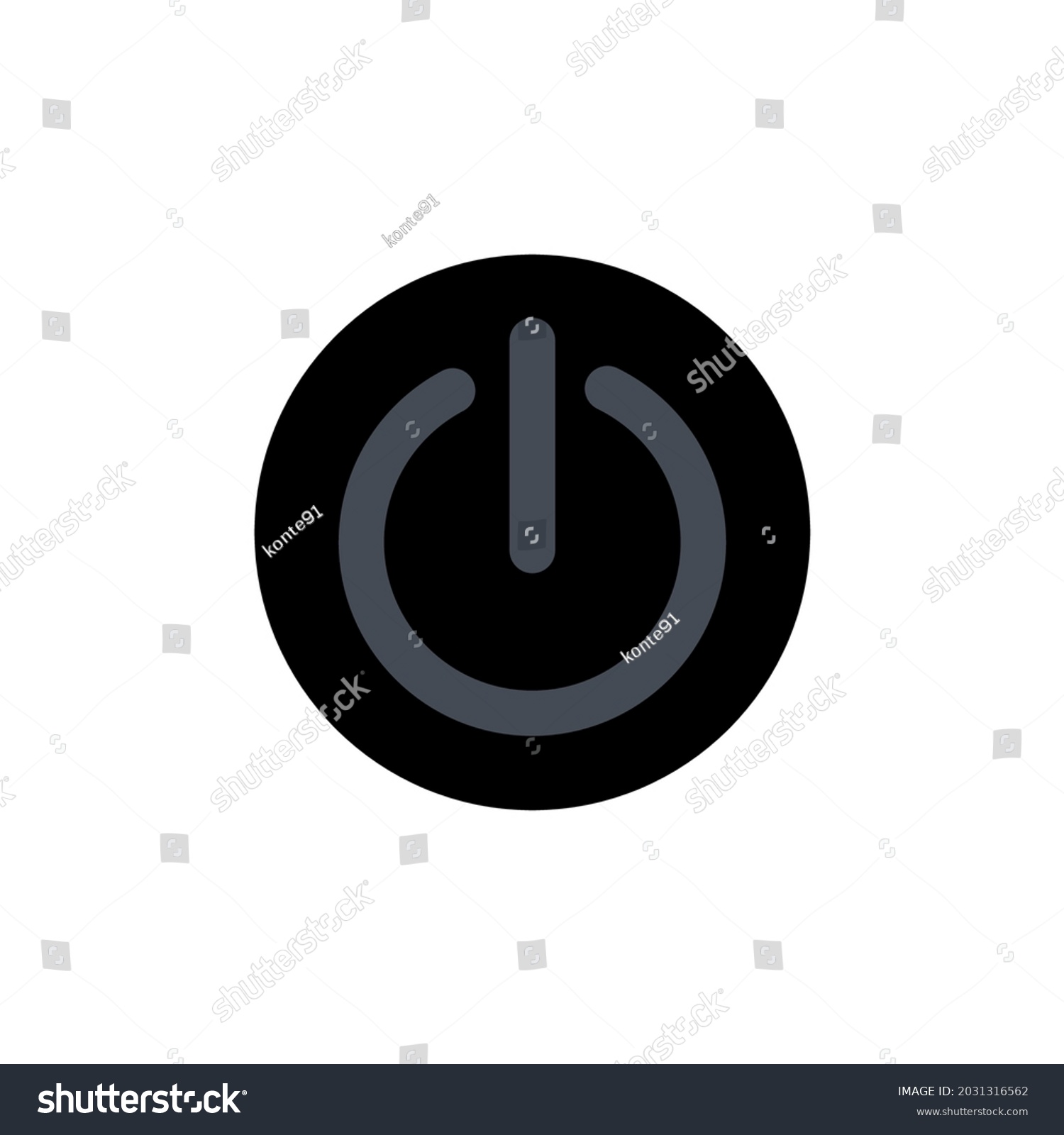 Power Button Icons Symbol Vector Elements Stock Vector (Royalty Free ...