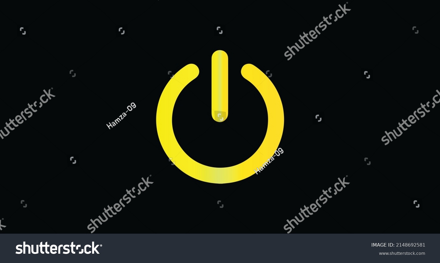 Power Button Turn On Off Button Stock Vector (Royalty Free) 2148692581 ...