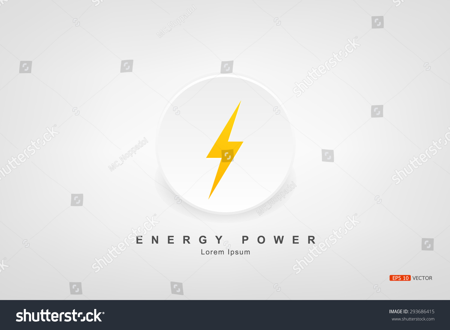 Power Energy Symbol Vector Eps 10 Stock Vector (Royalty Free) 293686415 ...