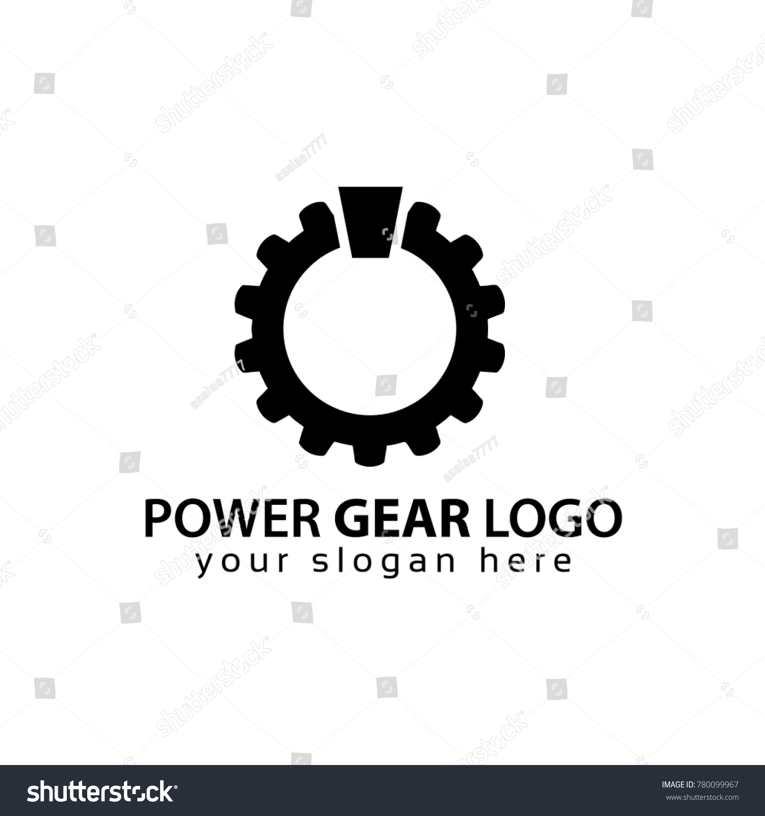 Power Gear Logo Vector Stock Vector (Royalty Free) 780099967 | Shutterstock