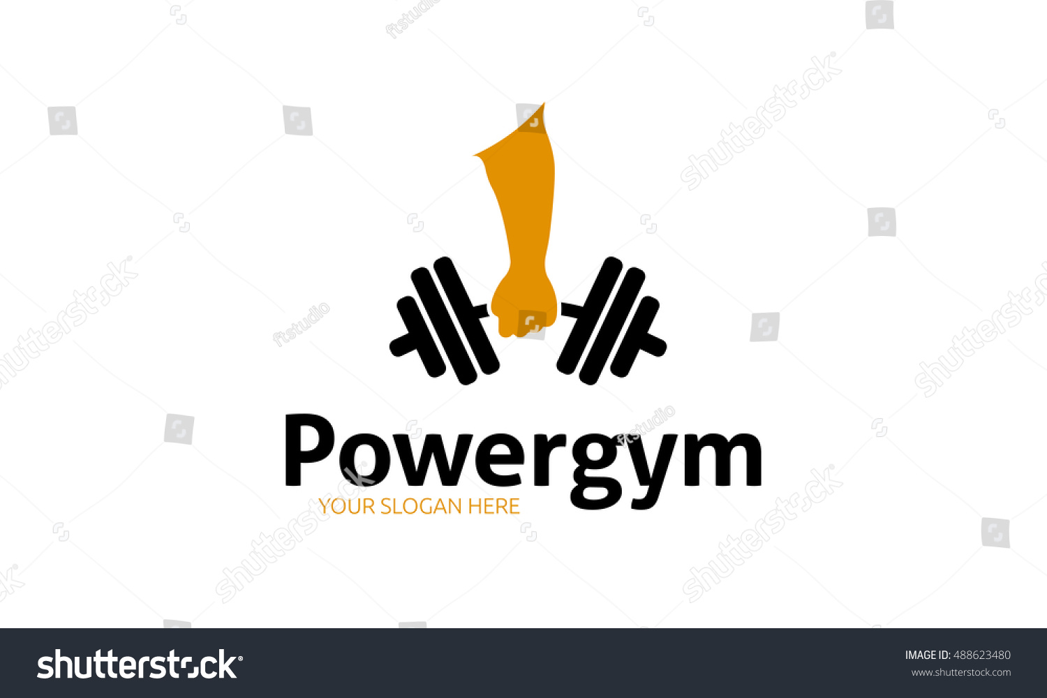 Power Gym Logo Stock Vector (Royalty Free) 488623480 | Shutterstock