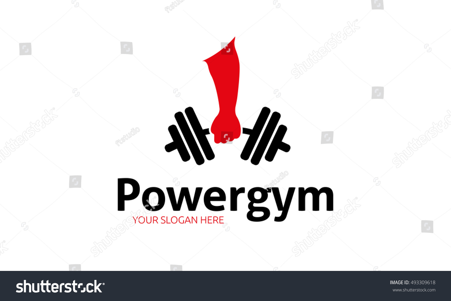 Power Gym Logo Stock Vector (Royalty Free) 493309618 | Shutterstock