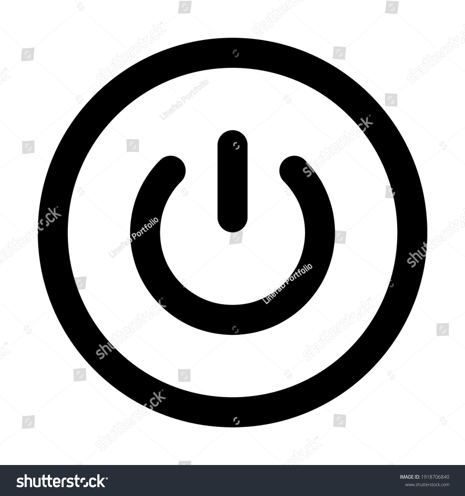 Power Icon Graphic Design Projects Stock Vector (Royalty Free) 1918706840