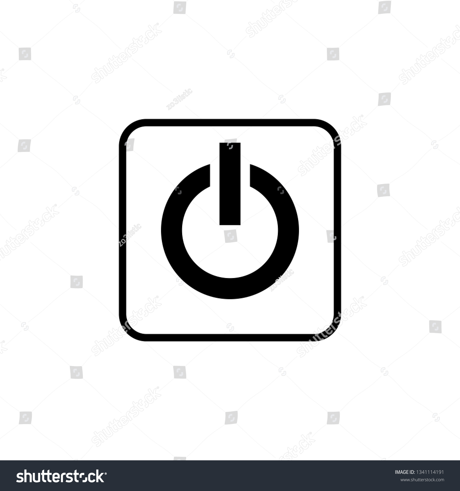 Power Icon Power Switch Icon Stock Vector (Royalty Free) 1341114191 ...