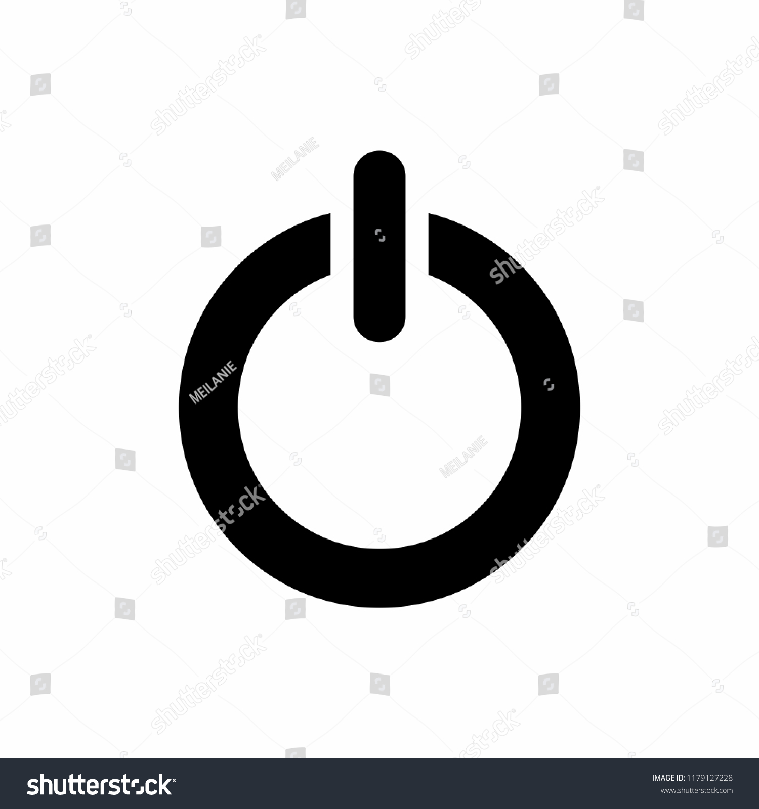 Power Icon Symbols Vector Stock Vector (Royalty Free) 1179127228 ...