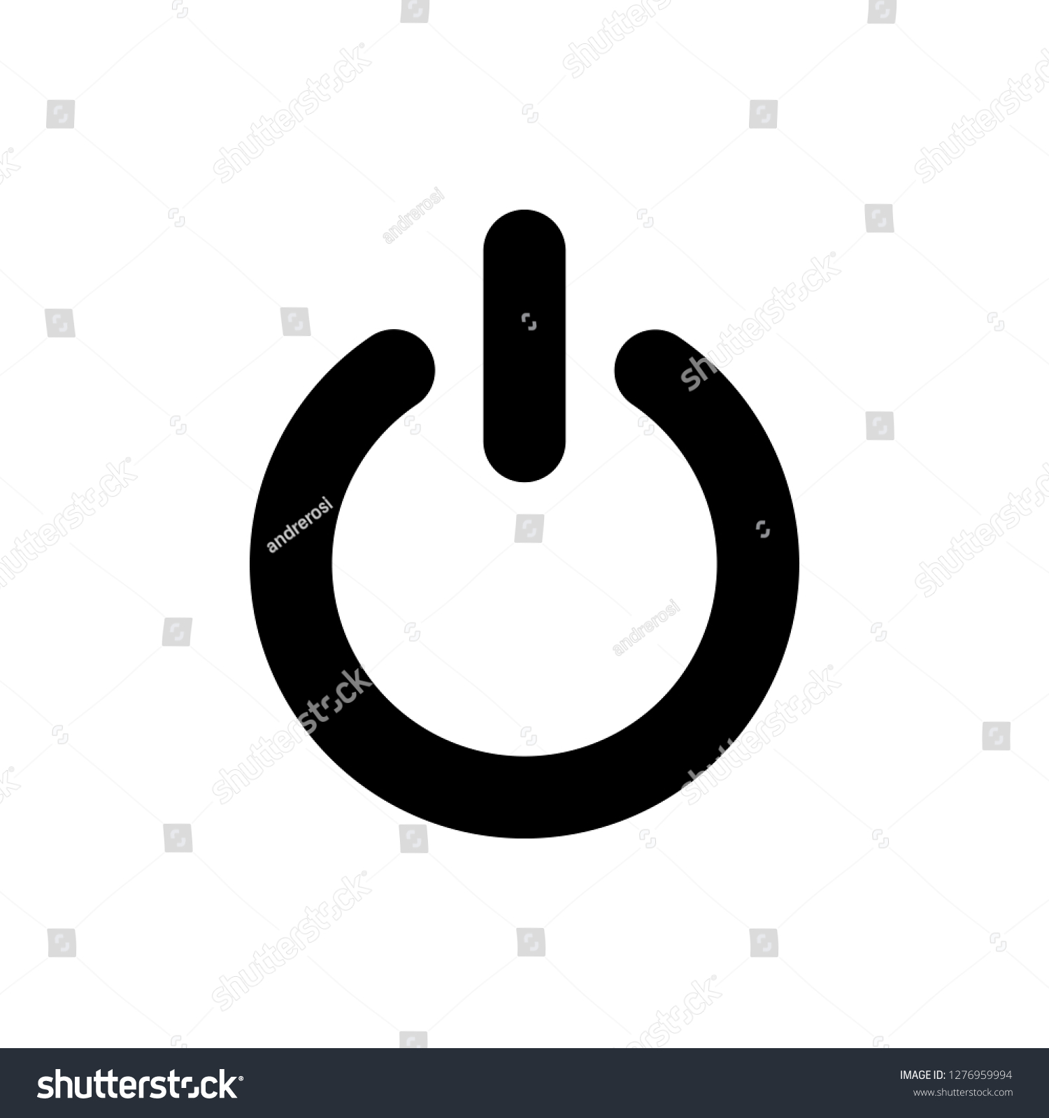 Power Icon Vector Power Switch Icon Stock Vector (Royalty Free ...