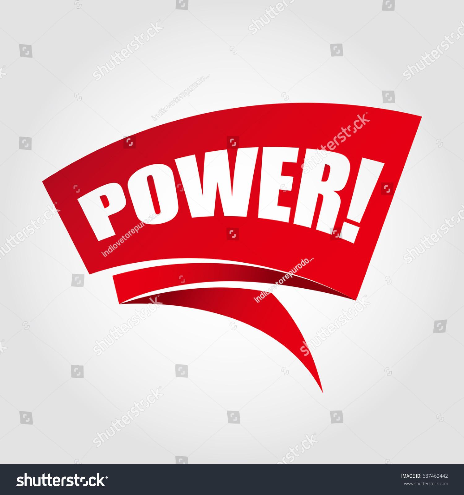 Power Labels Banners Stock Vector (Royalty Free) 687462442