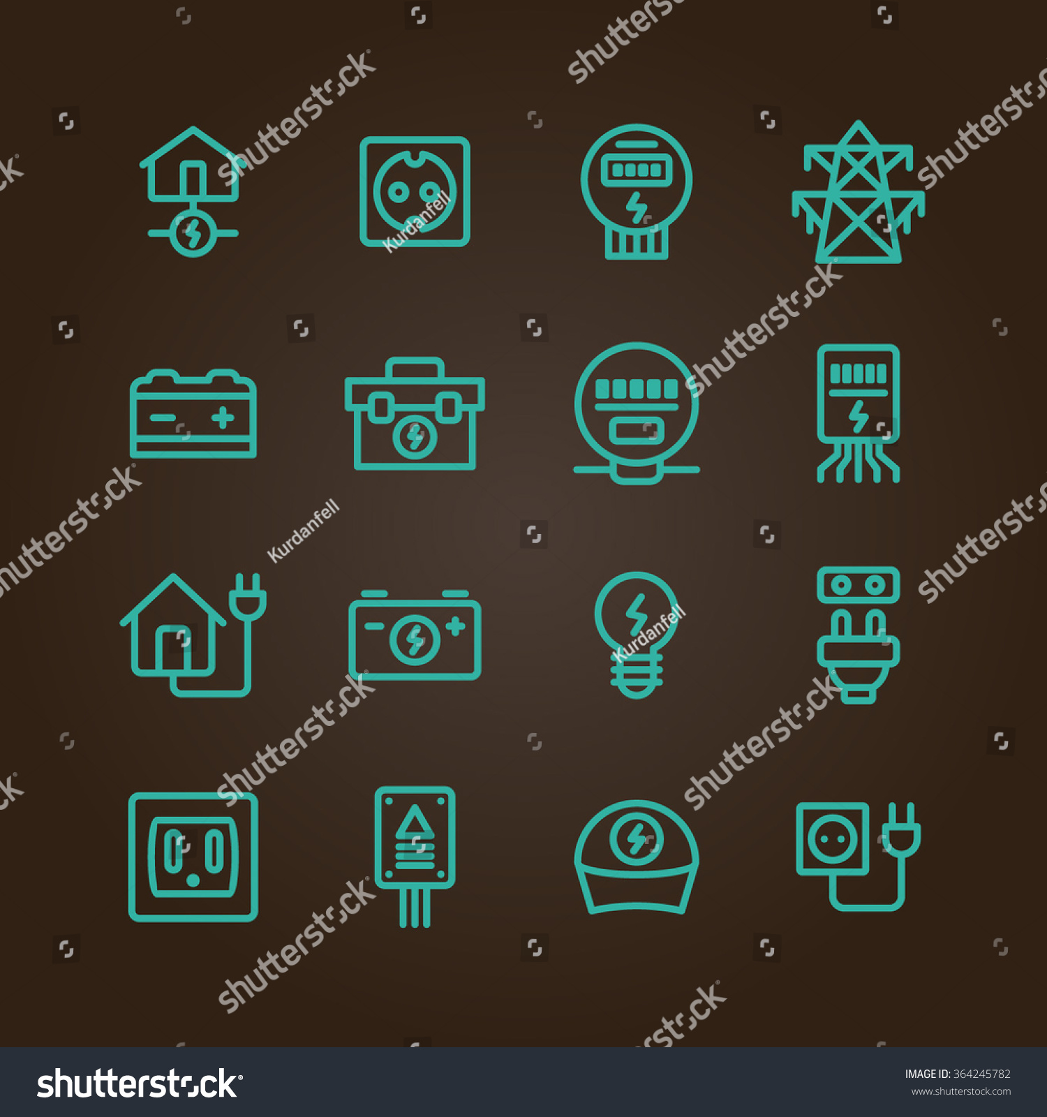 Power Pictogram Stock Vector (Royalty Free) 364245782 | Shutterstock