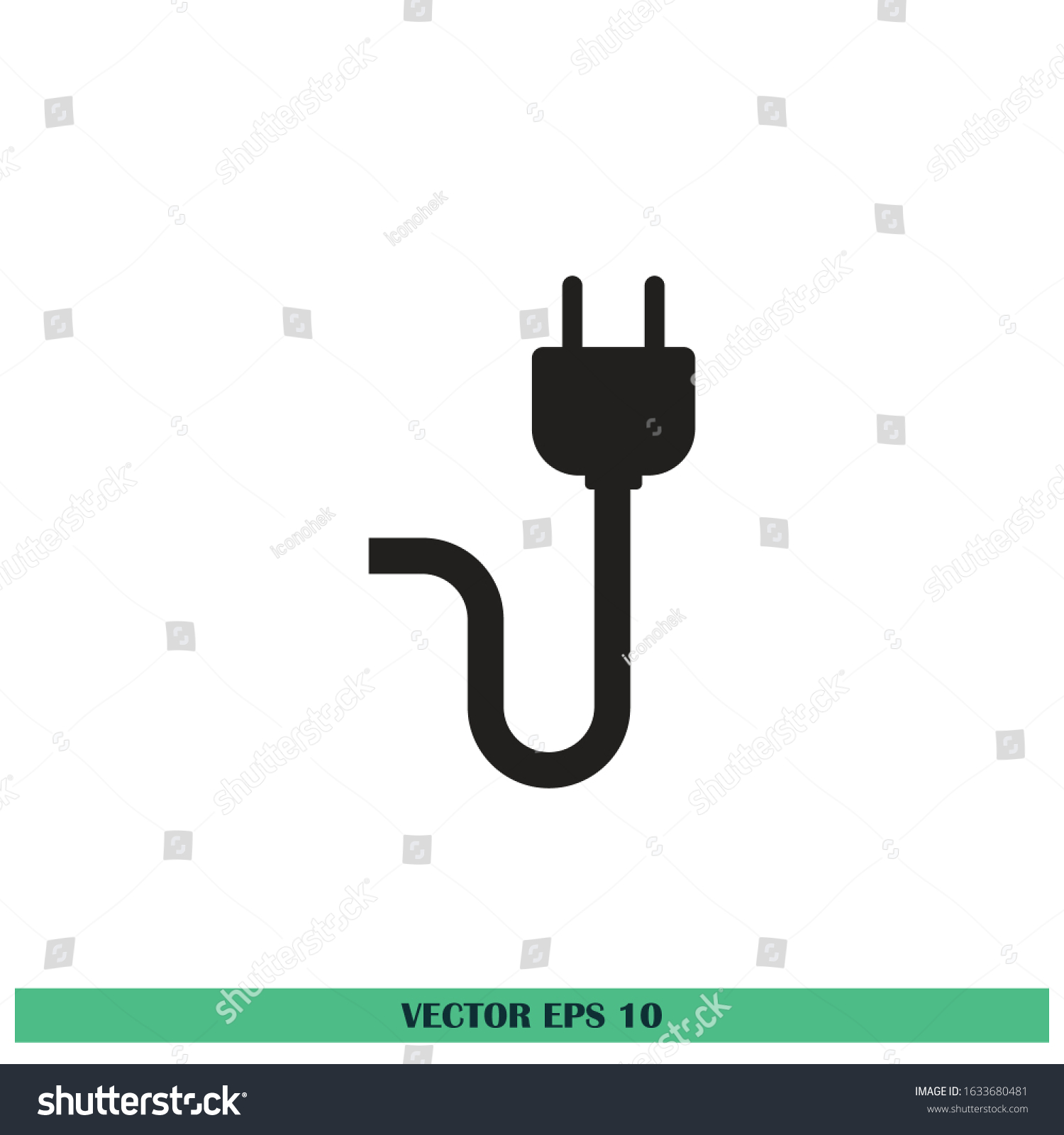 Power Plug Icon Eletricity Symbol Design: เวกเตอร์สต็อก (ปลอดค่า ...