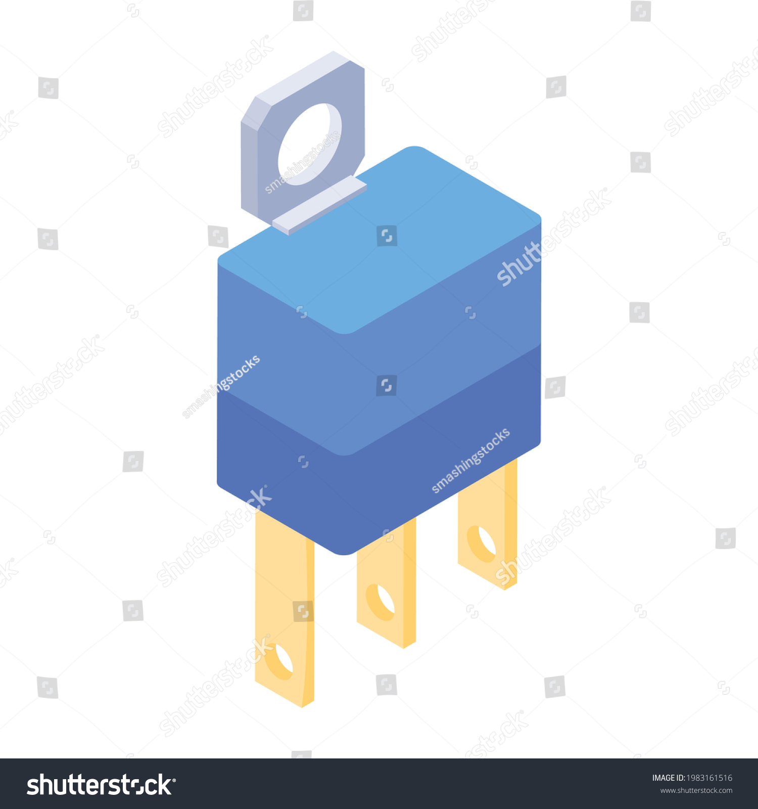 Power Plug Icon Isometric Design Three Stock Vector (Royalty Free ...