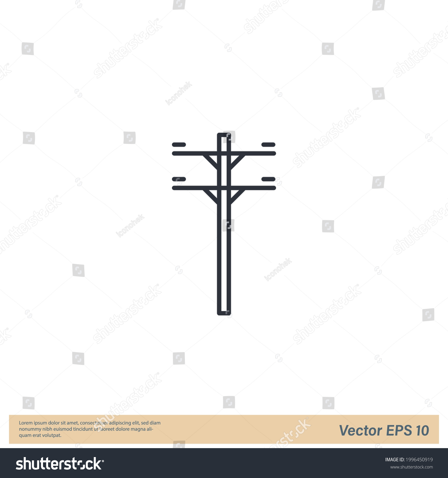 1,788 Telephone pole symbol Images, Stock Photos & Vectors | Shutterstock