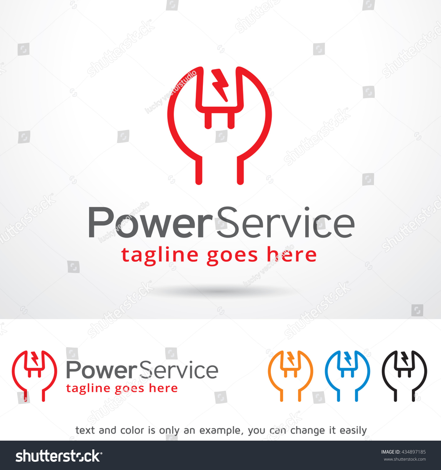Power Service Logo Template Design Vector Stock Vector (Royalty Free ...