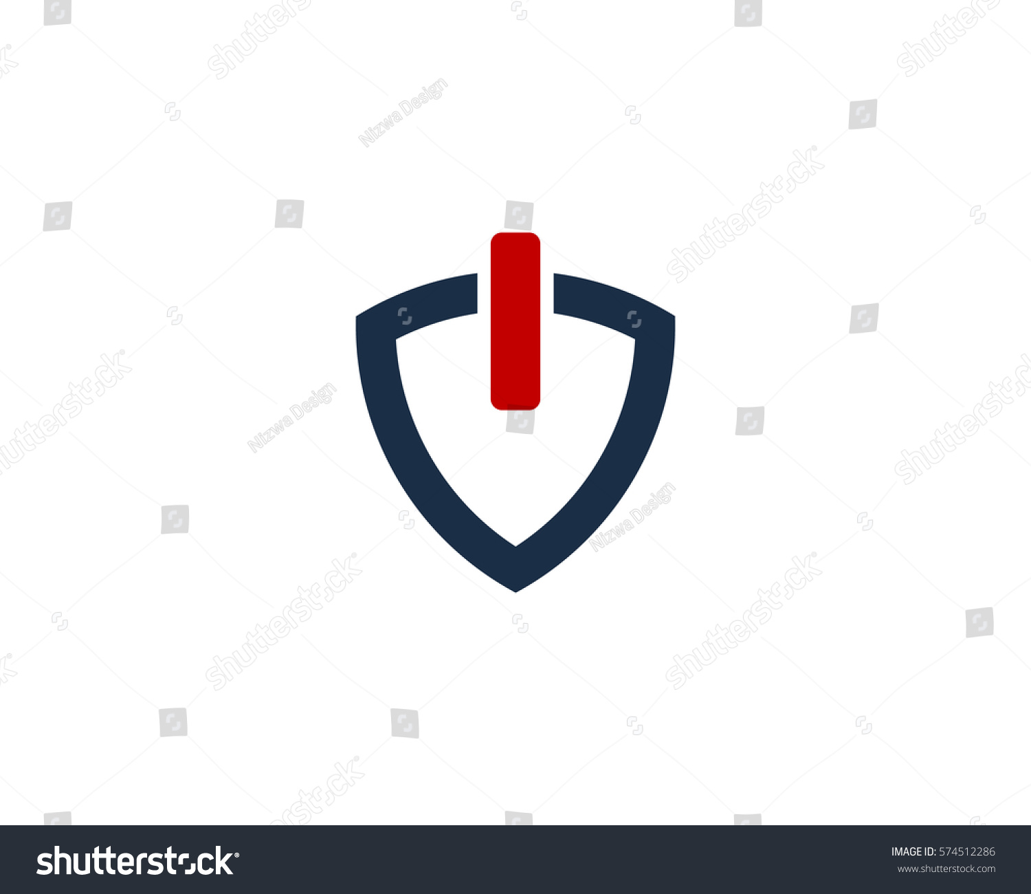 Power Shield Energy Logo Design Element: vector de stock (libre de ...