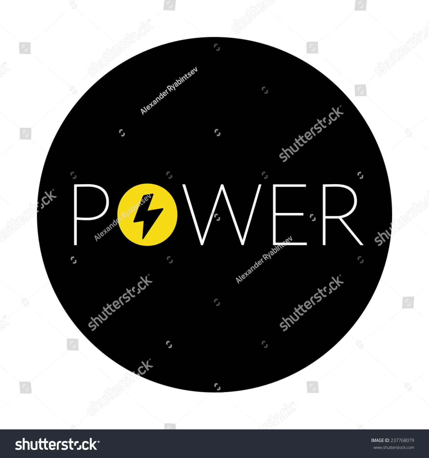 Power Symbol: vector de stock (libre de regalías) 237768079 | Shutterstock
