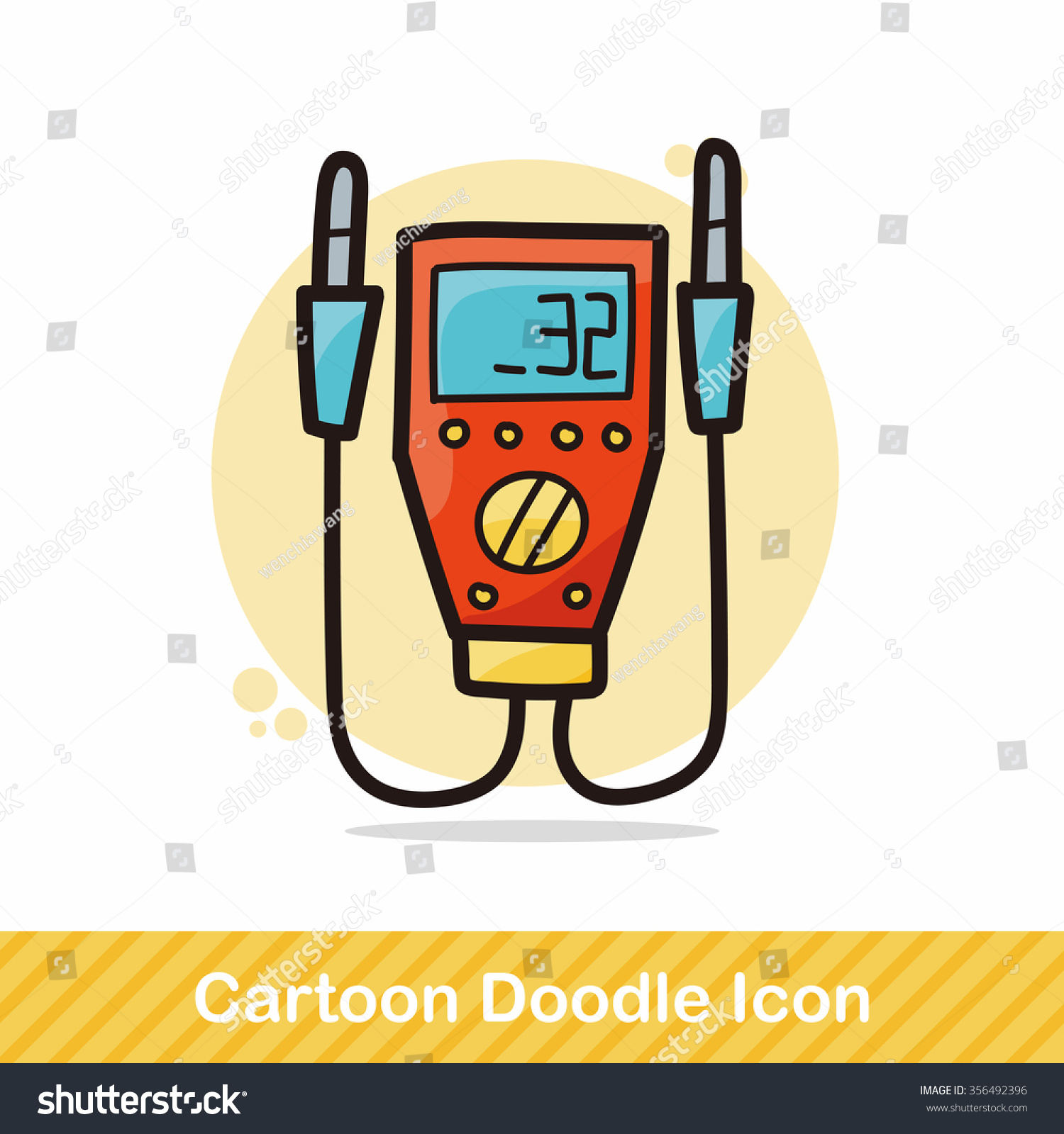 Power Transformer Color Doodle Stock Vector (Royalty Free) 356492396 ...