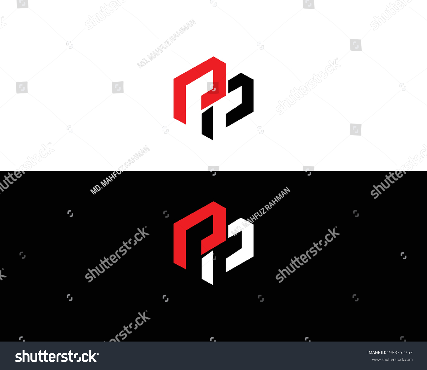 Pp Letter Initial Logo Design Template Stock Vector (Royalty Free ...