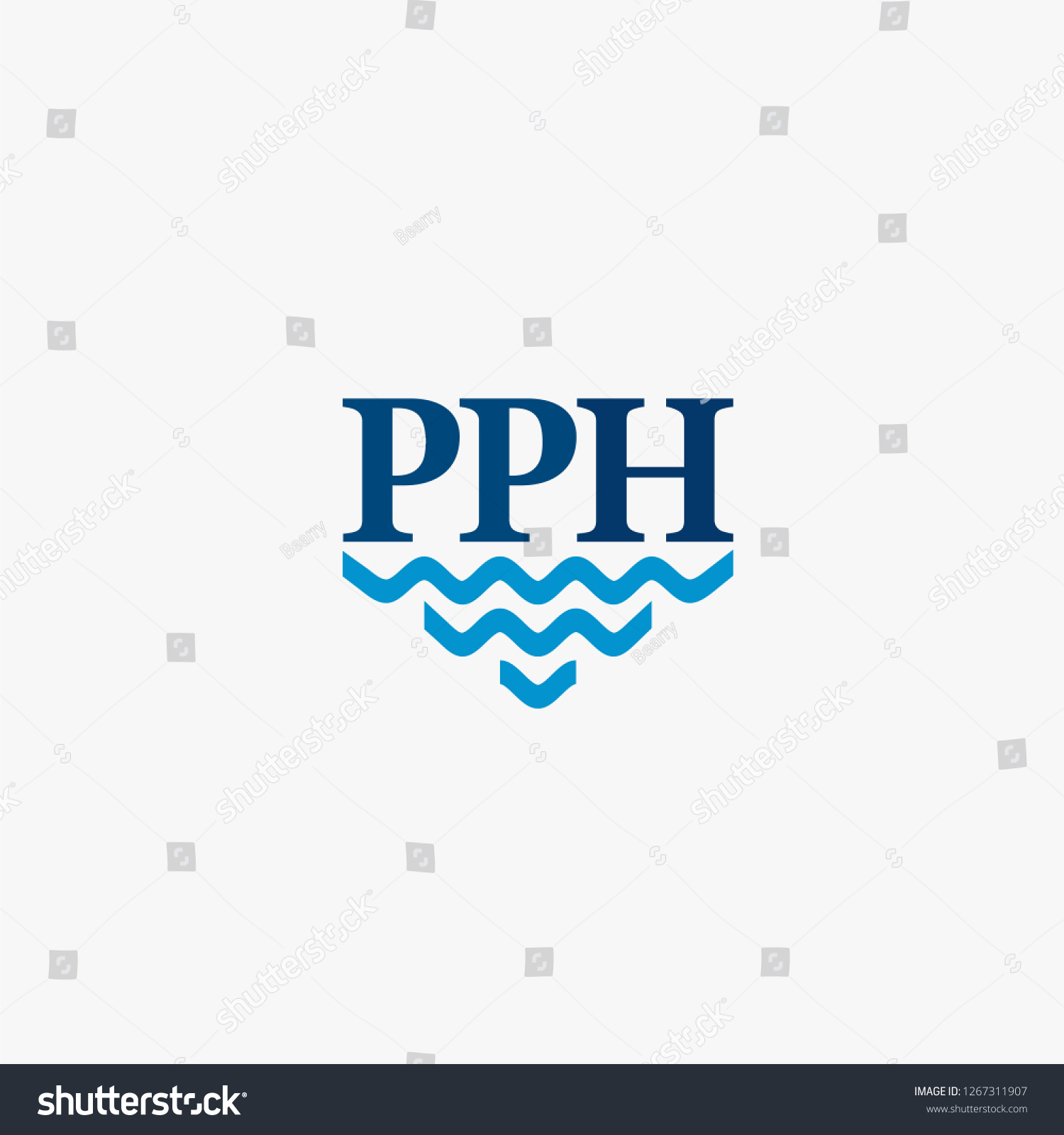 Pph Initial Logo Letter Minimalist Concept: เวกเตอร์สต็อก (ปลอดค่า ...