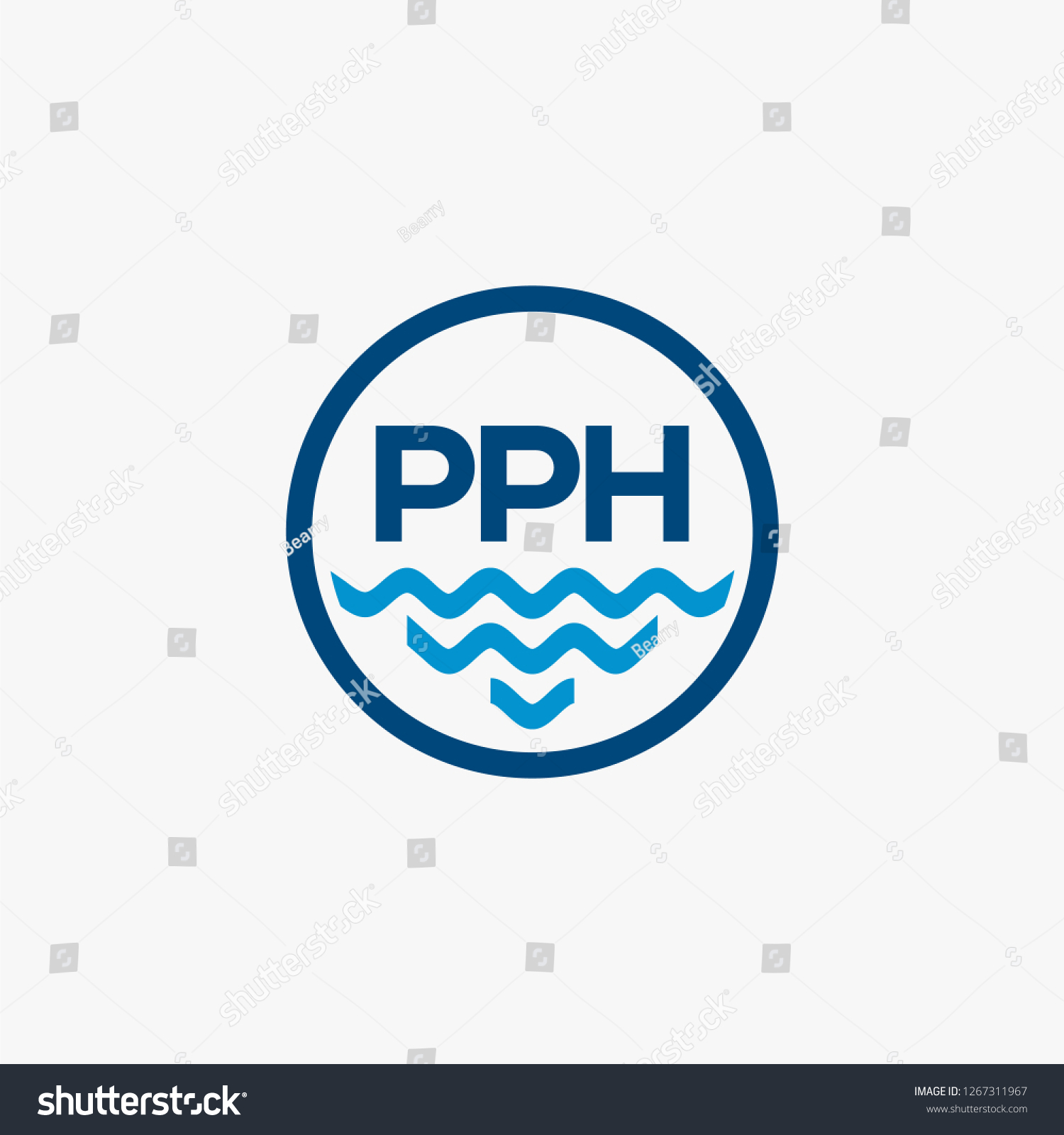 Pph Initial Logo Letter Minimalist Concept: เวกเตอร์สต็อก (ปลอดค่า ...