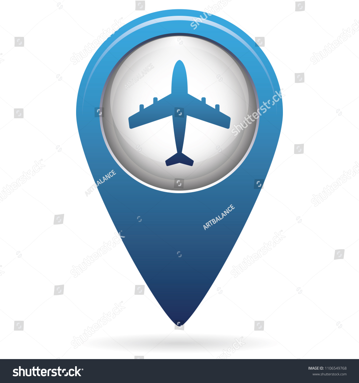 Pplane Icon Simple Flat Vector Illustration Stock Vector (Royalty Free ...