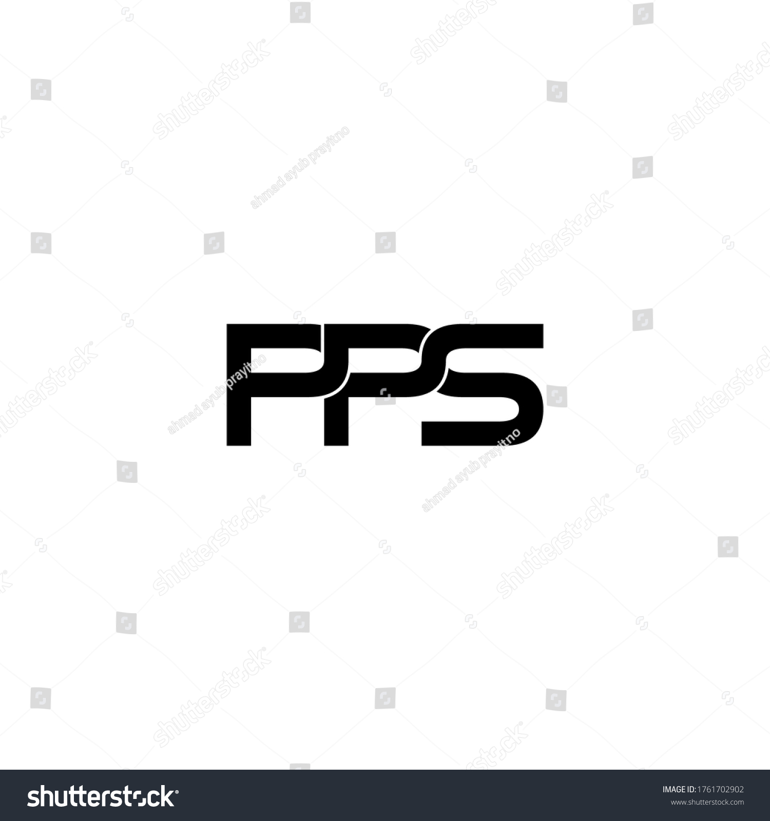 Pps Letter Original Monogram Logo Design: เวกเตอร์สต็อก (ปลอดค่า ...