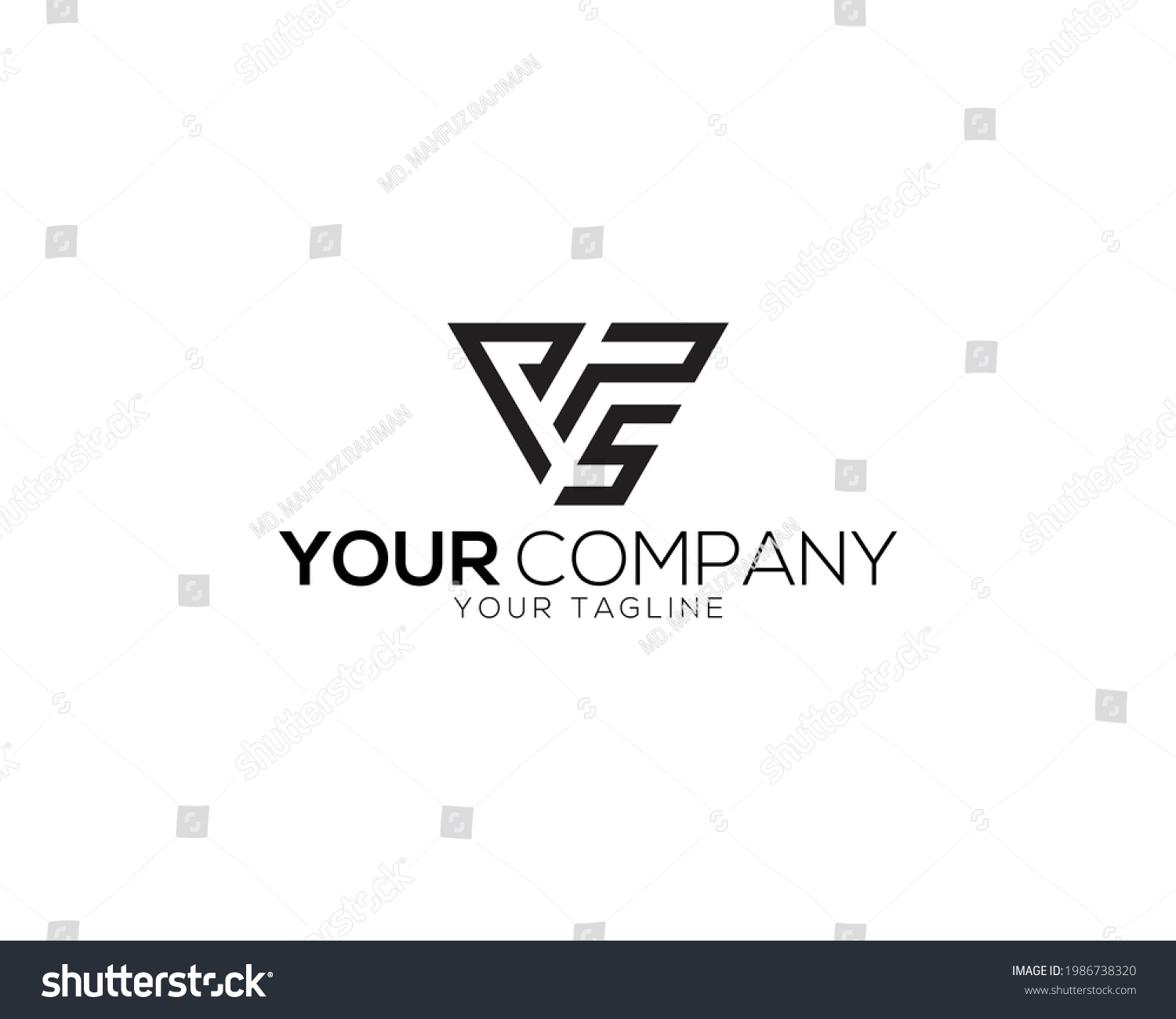 Pps Letter Original Monogram Logo Design Stock Vector (Royalty Free ...